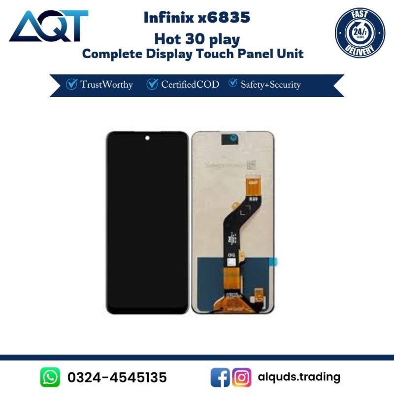 Infinix X6835 HOT 30 PLAY LCD Panel - Alqudstrading (AQT)